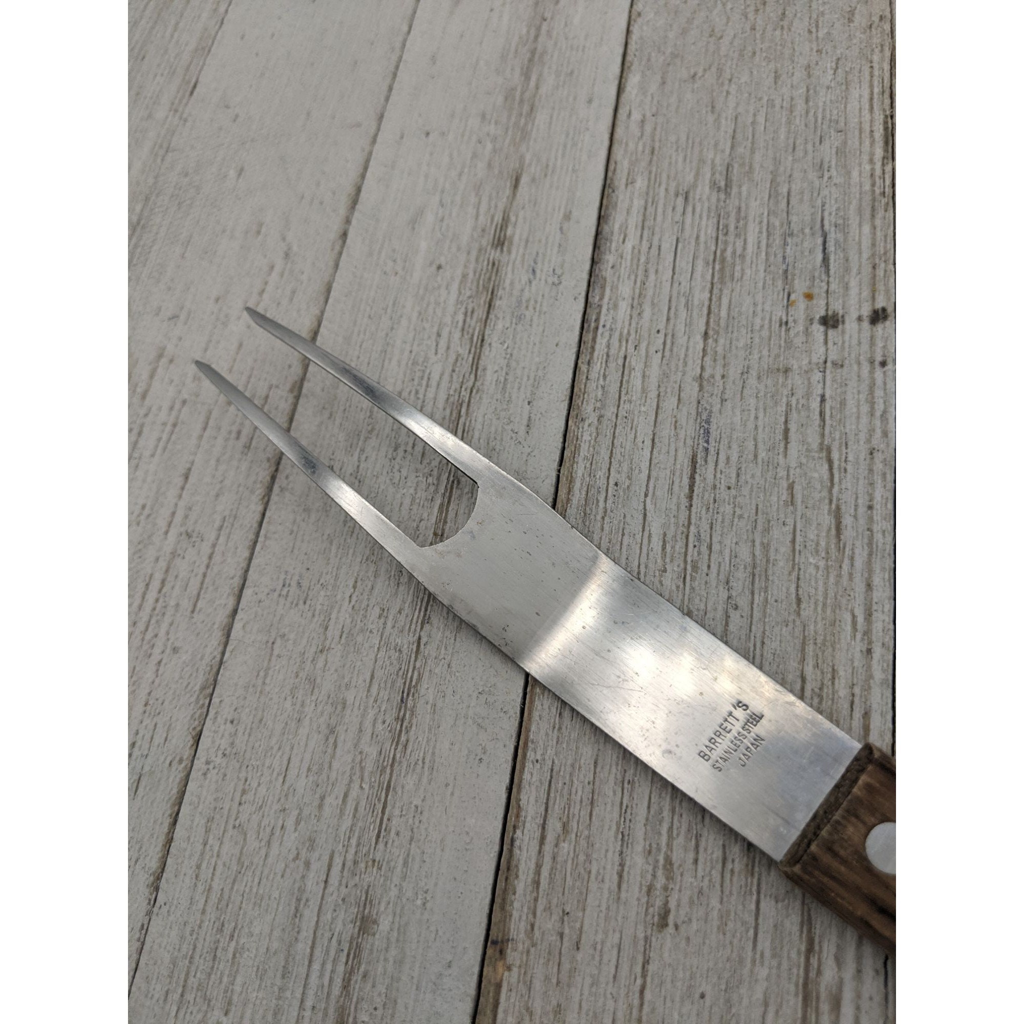 Barretts 2 Prong Tine Meat Serving Fork 8 3/4 Stainless - Etsy