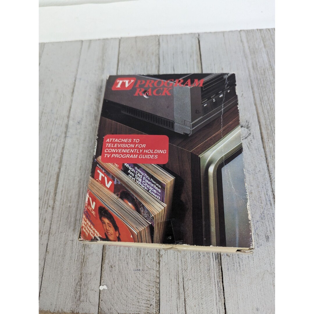 Vintage TV Guide Rack Television Program Magazine Plastic TV Stand - Etsy