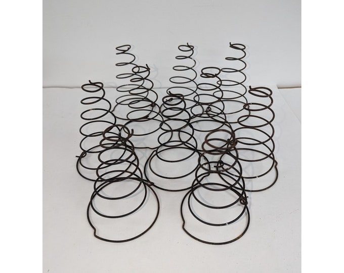 Vintage 2 Tornado Coil Bed Springs Set 10 Rustic Crafting Farmhouse ...