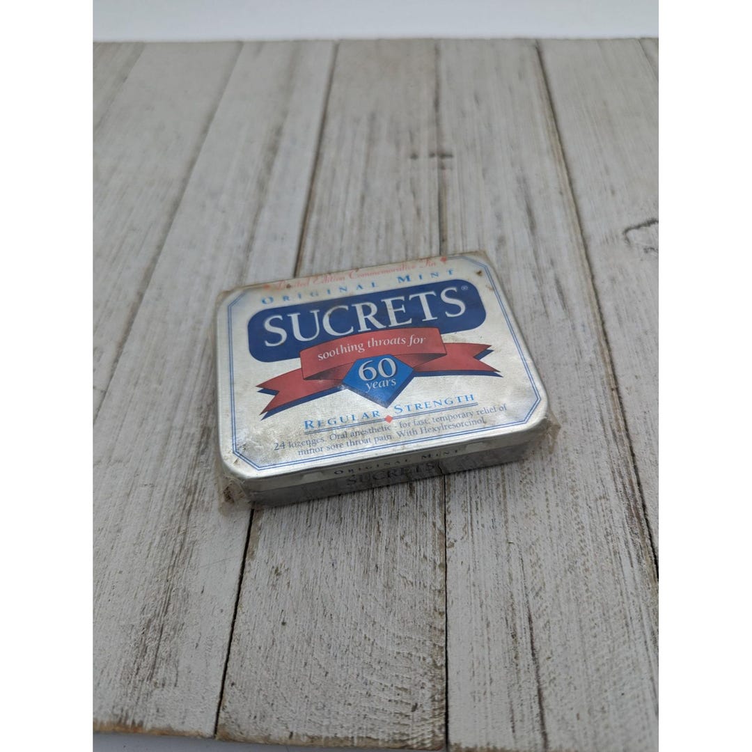 Vintage Sucrets Limited Edition Commemorative Tin 60 Year Anniversary ...