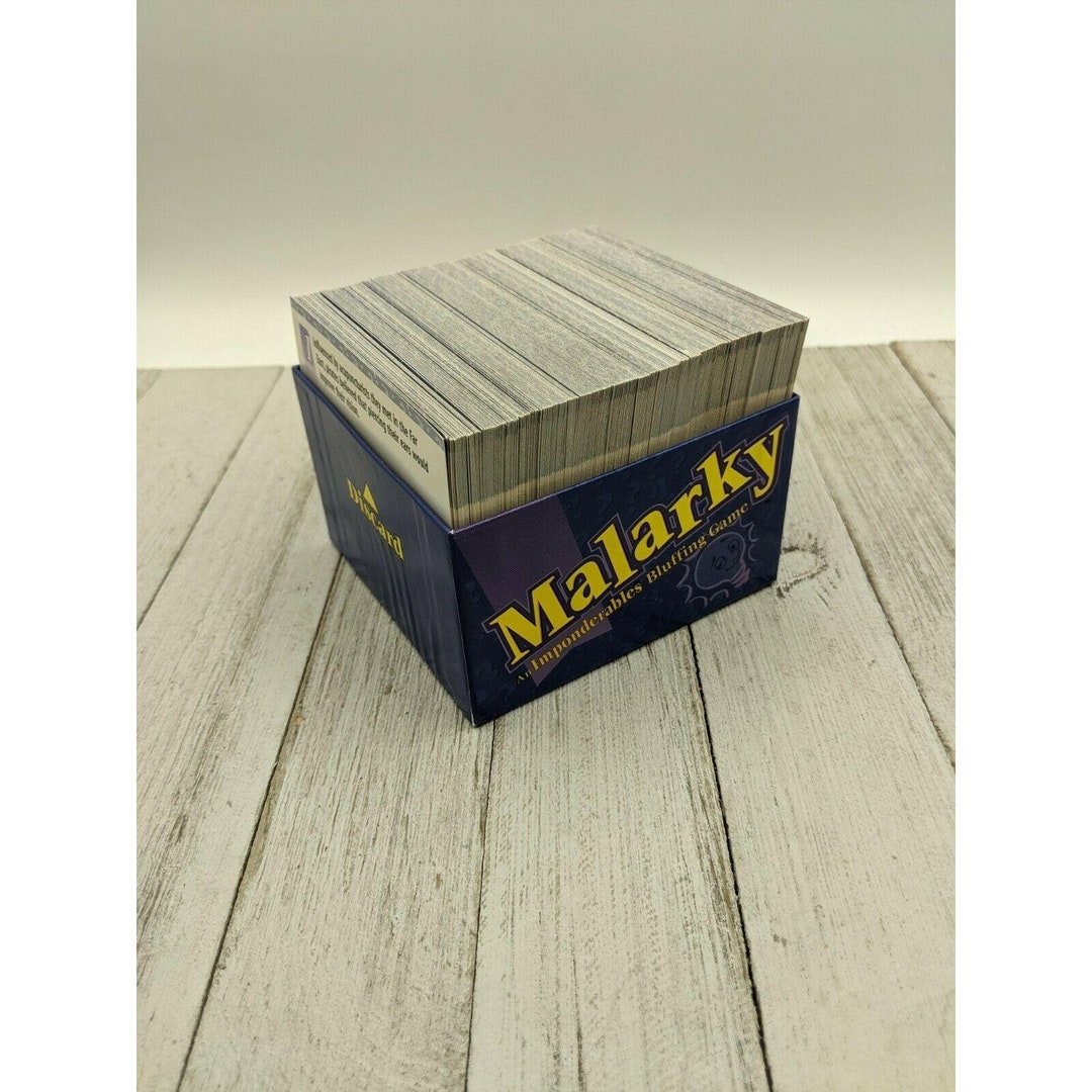 1997 Malarkey Game Replacement Parts Pieces Question Cards With Box - Etsy