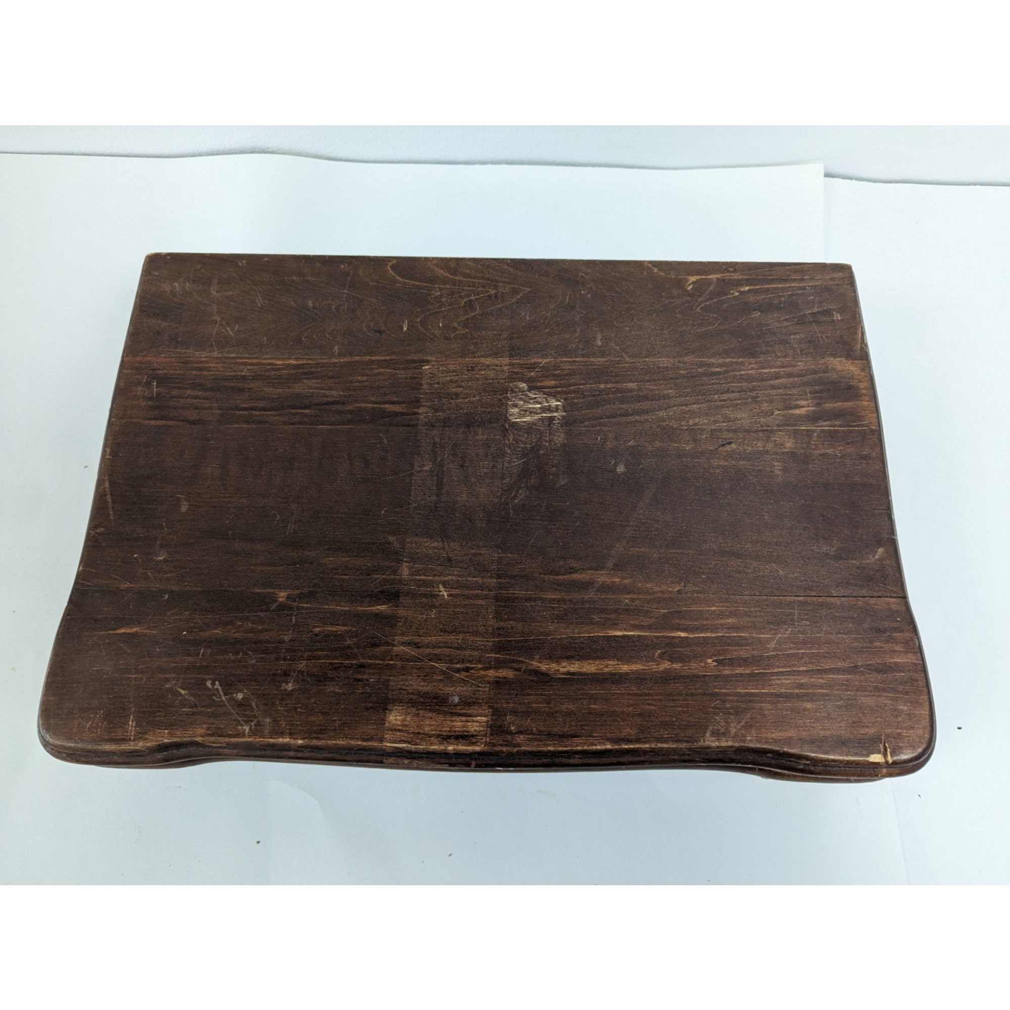 Vintage Wooden Silverware Flatware Chest Box Brown W Red Felt - Etsy