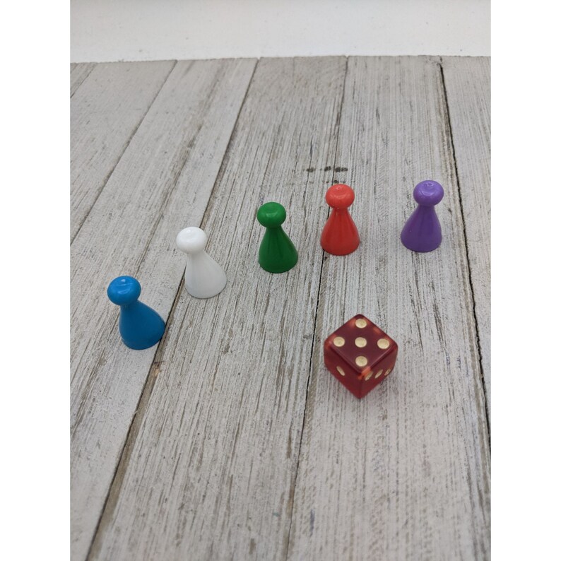 Trivia Adventure Board Game REPLACEMENT 5 Tokens Dice IQ Cards - Etsy