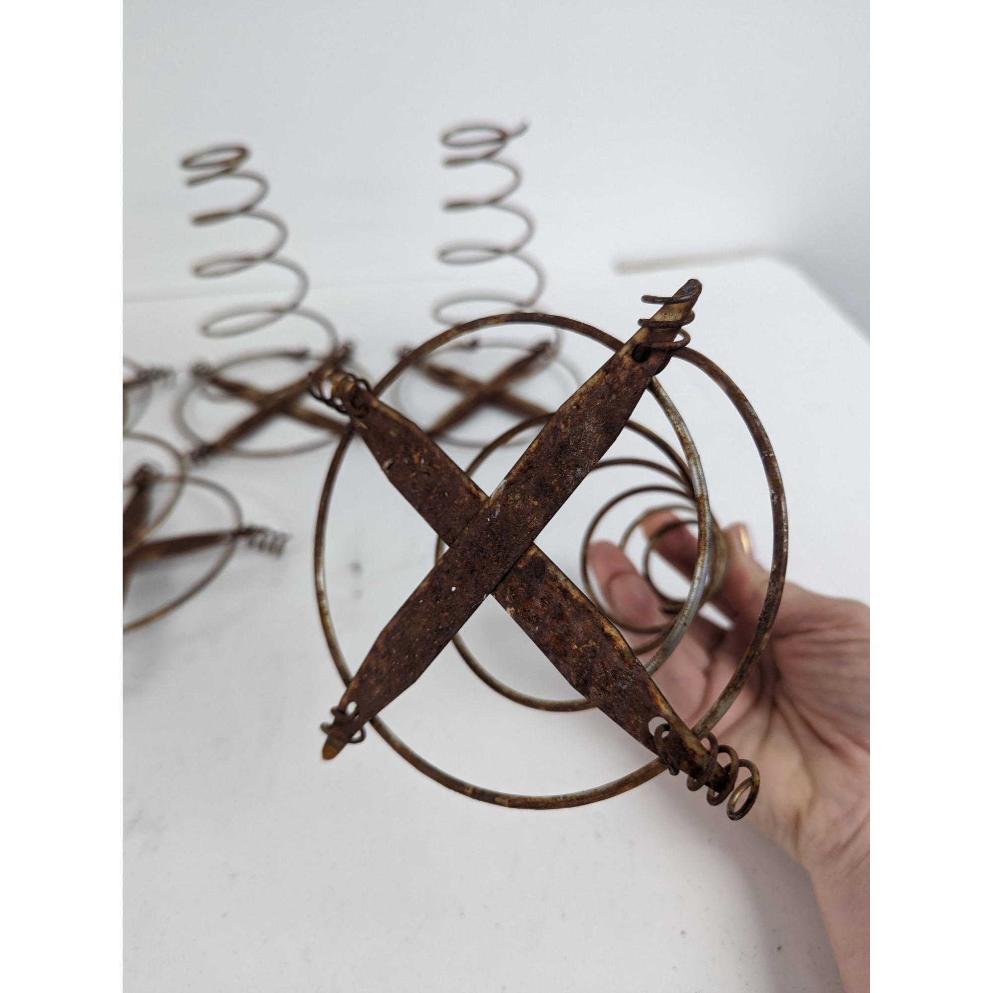 Vintage 3 Tornado Coil Bed Springs Set 7 Rustic Crafting Farmhouse ...
