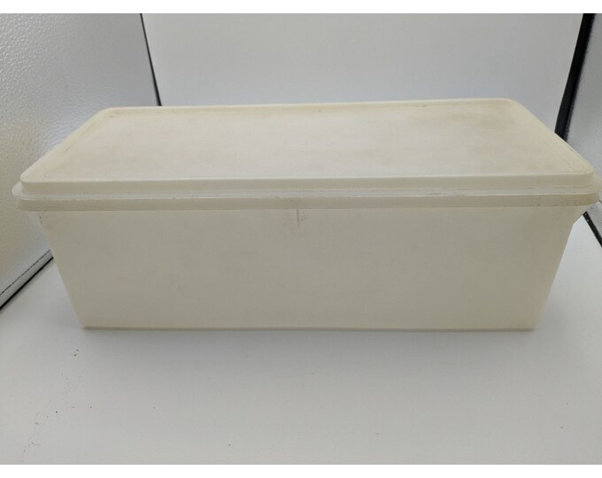 Vintage Tupperware Sheer Rectangle Container Sheer Lid 606 #2 - Etsy