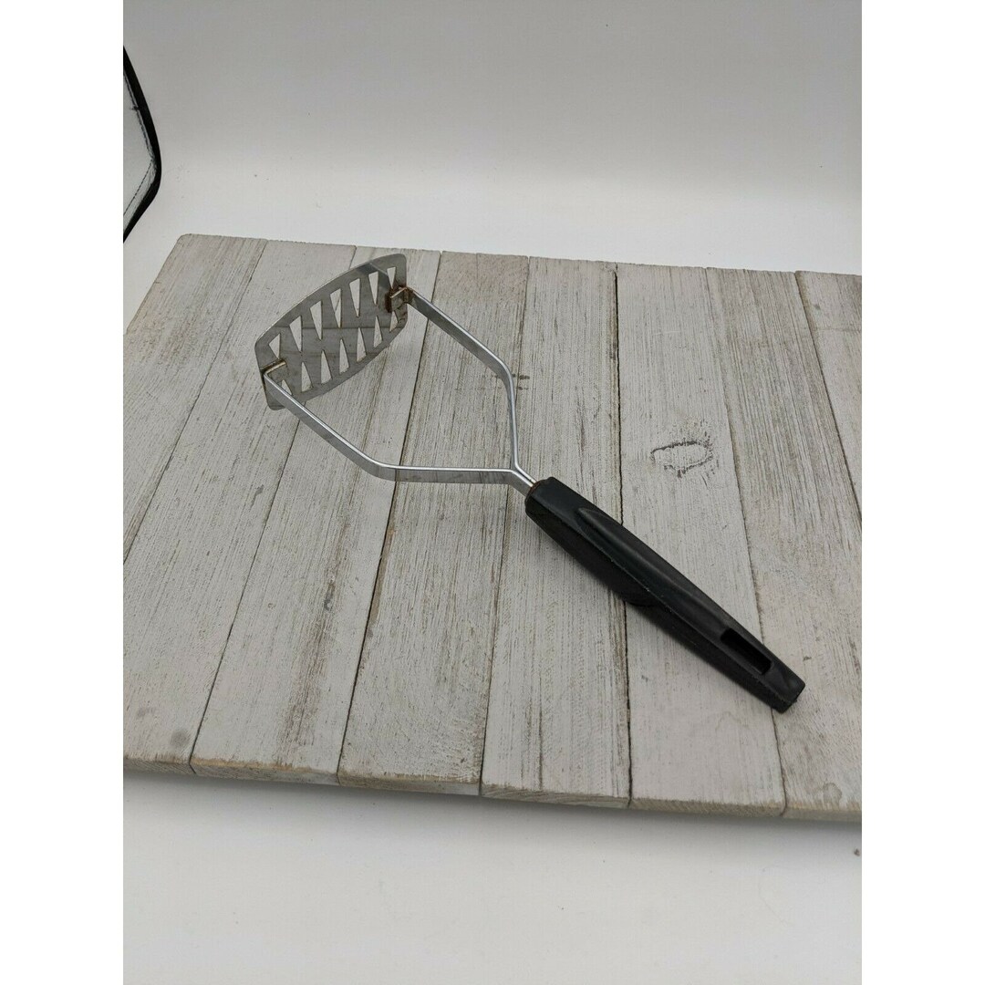 Vintage Androck 1 Chrome Plate Potato Masher Black Handle 9 3/4 - Etsy