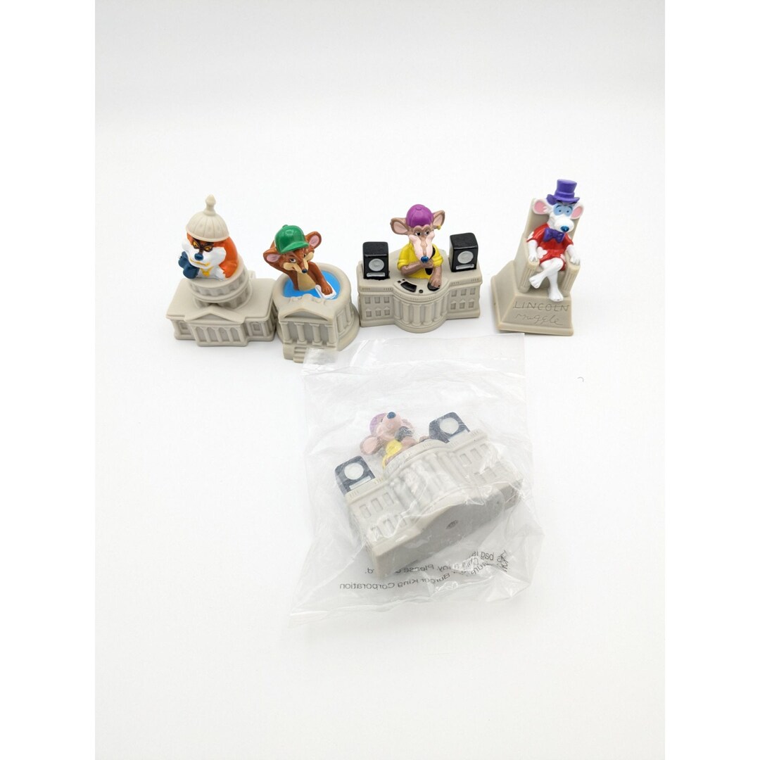 Burger King Kids Club Capitol Critters Toys 1992 Set of 5 - Etsy