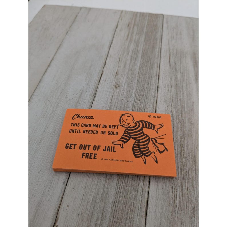Vintage 1973 Monopoly Replacement Cards Chance Community Chest - Etsy