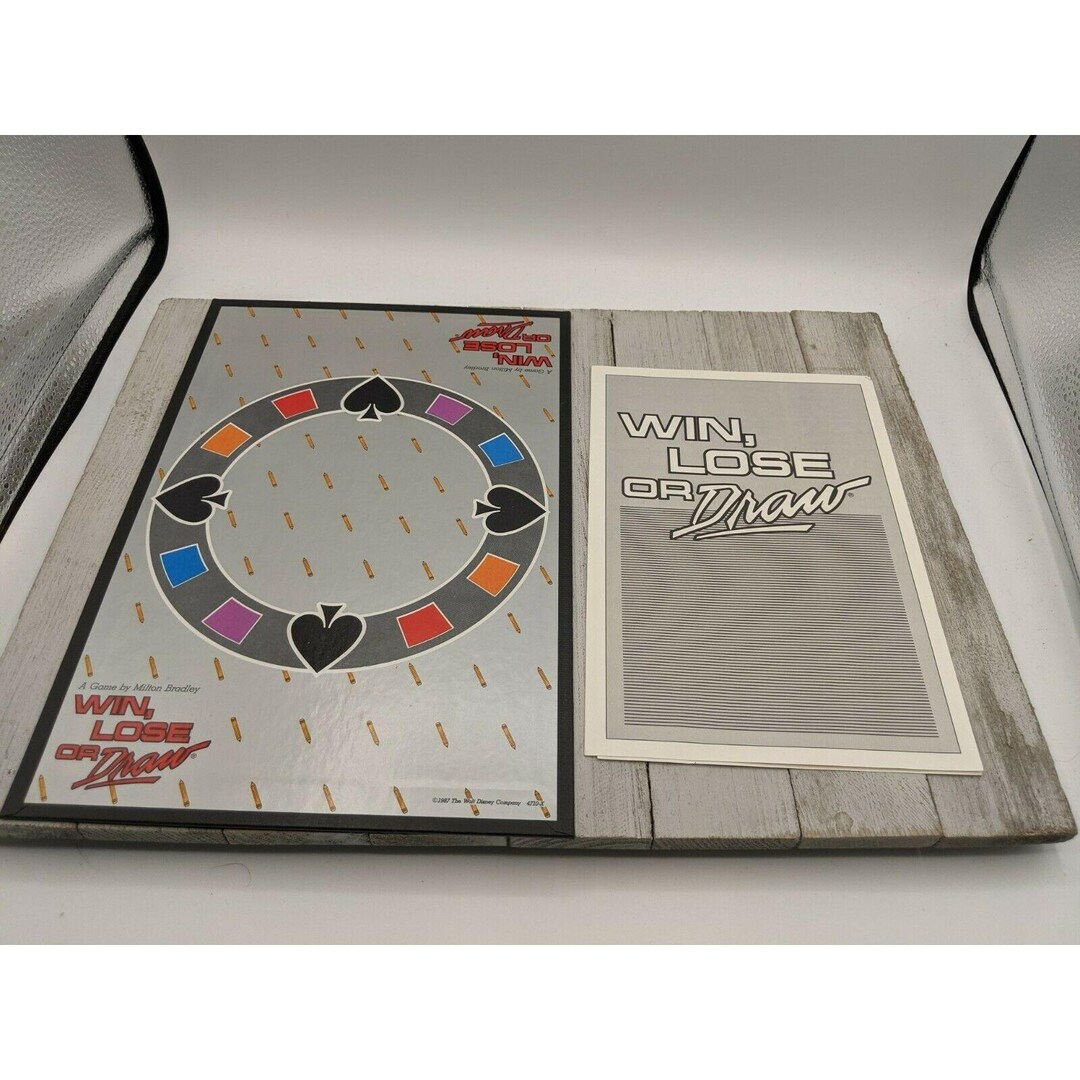 Win Lose or Draw Game Replacement Board and Instructions 1987 - Etsy
