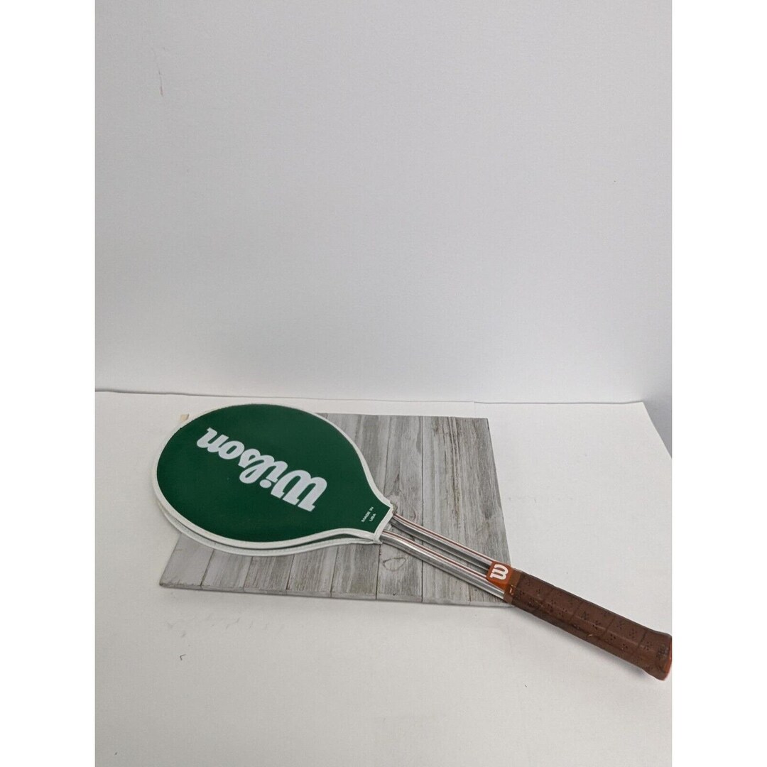 Wilson Jimmy Connors Rally Metal Tennis Racket L 4 1/2 Leather Grip ...