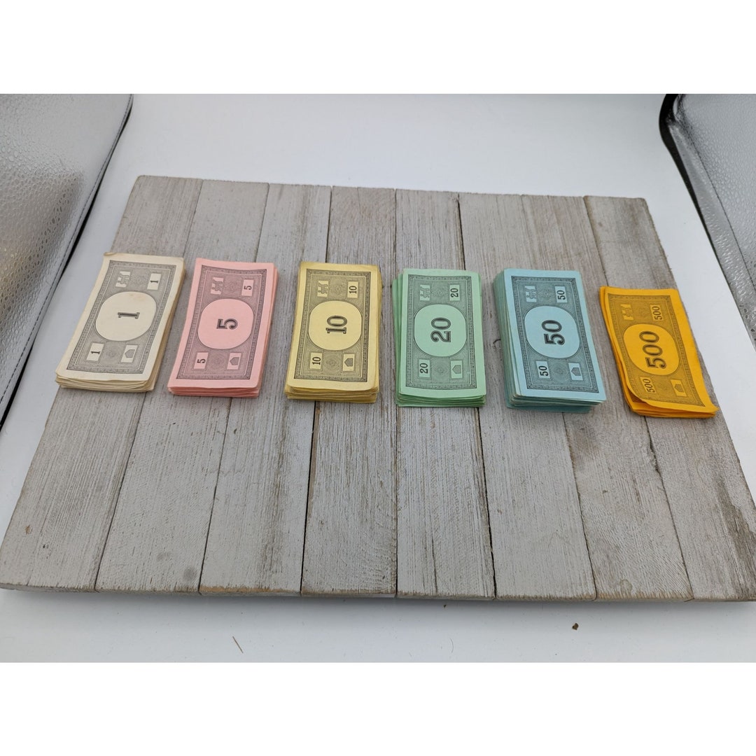 Vintage 1961 Monopoly Replacement Money Currency Set 3 - Etsy