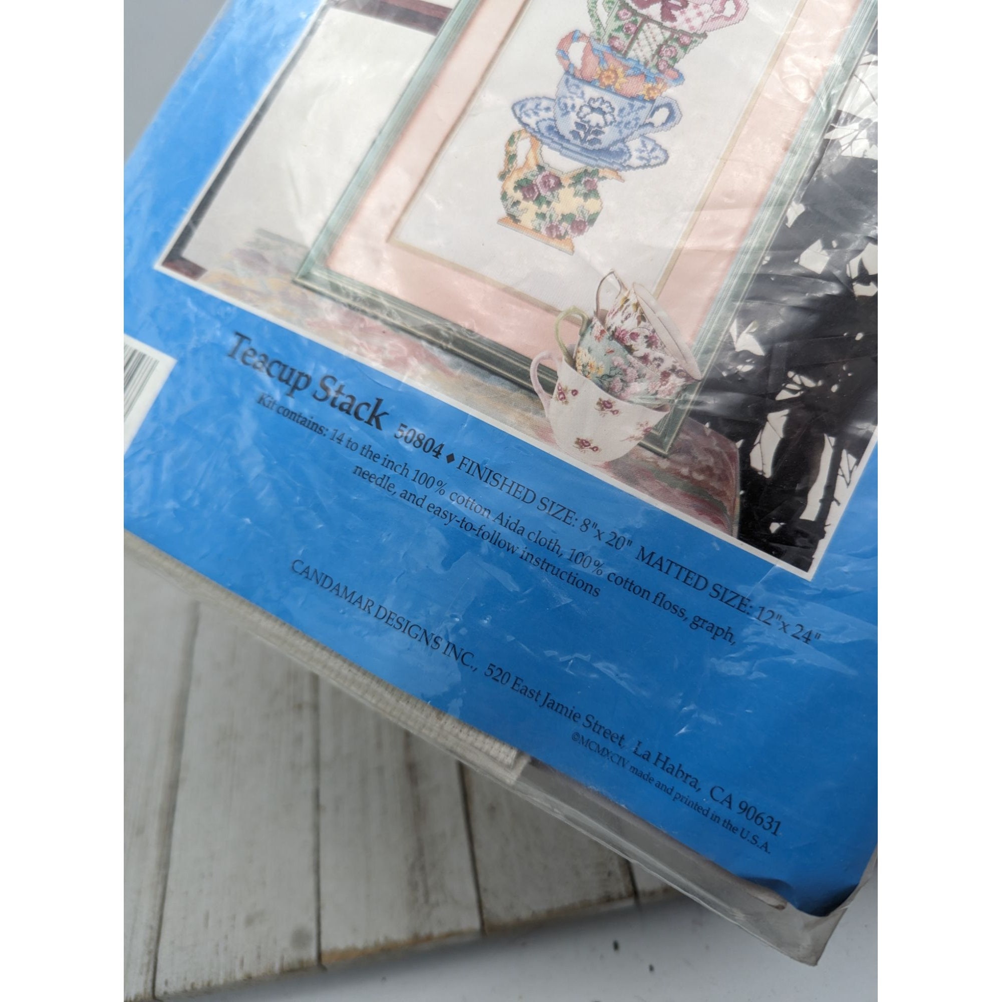 Candamar Designs Counted Cross Stitch Kit Teacup Stack 50804 - Etsy