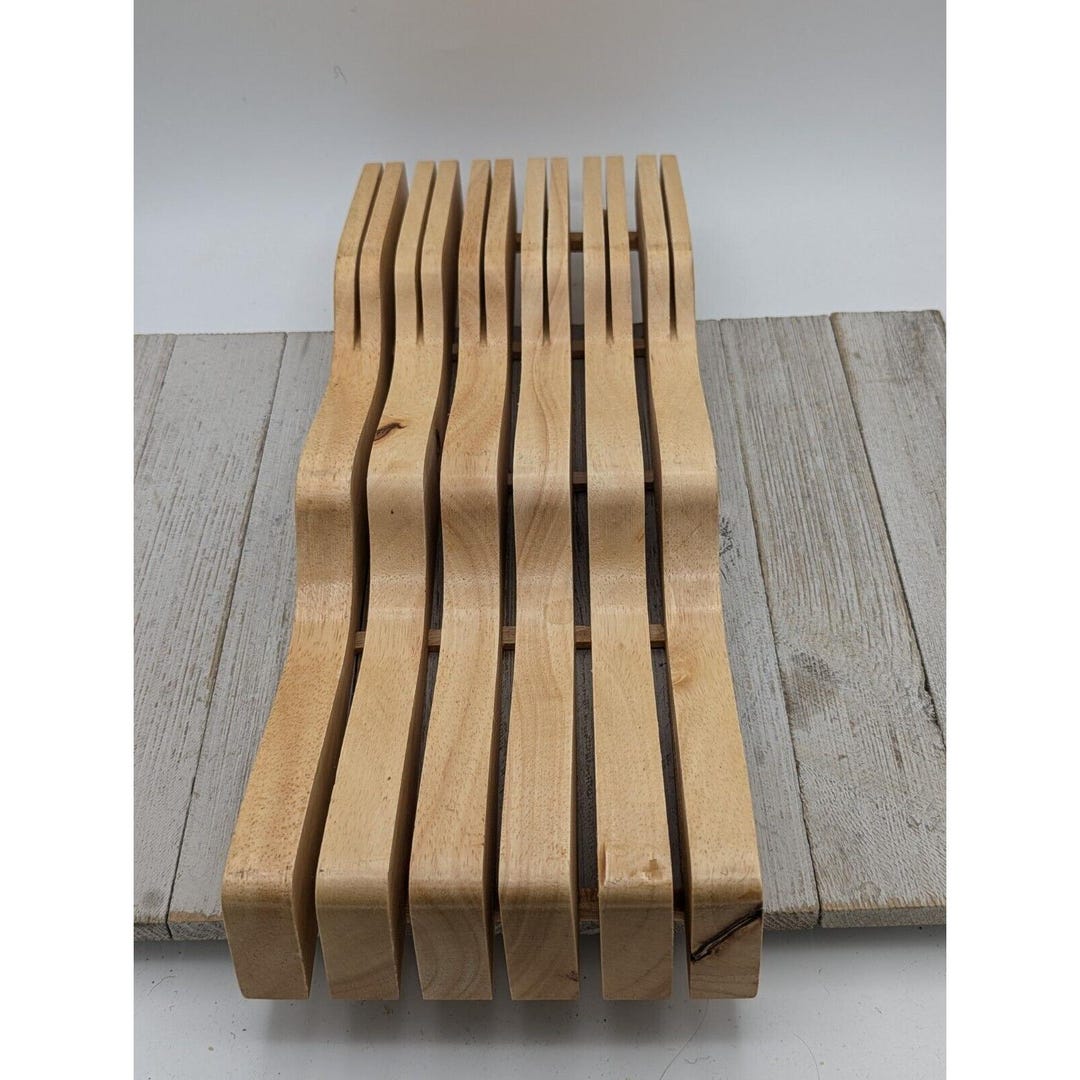 In Drawer Knife Block Organizer Kitchen Knives Storage Holder 16 1/2" X ...