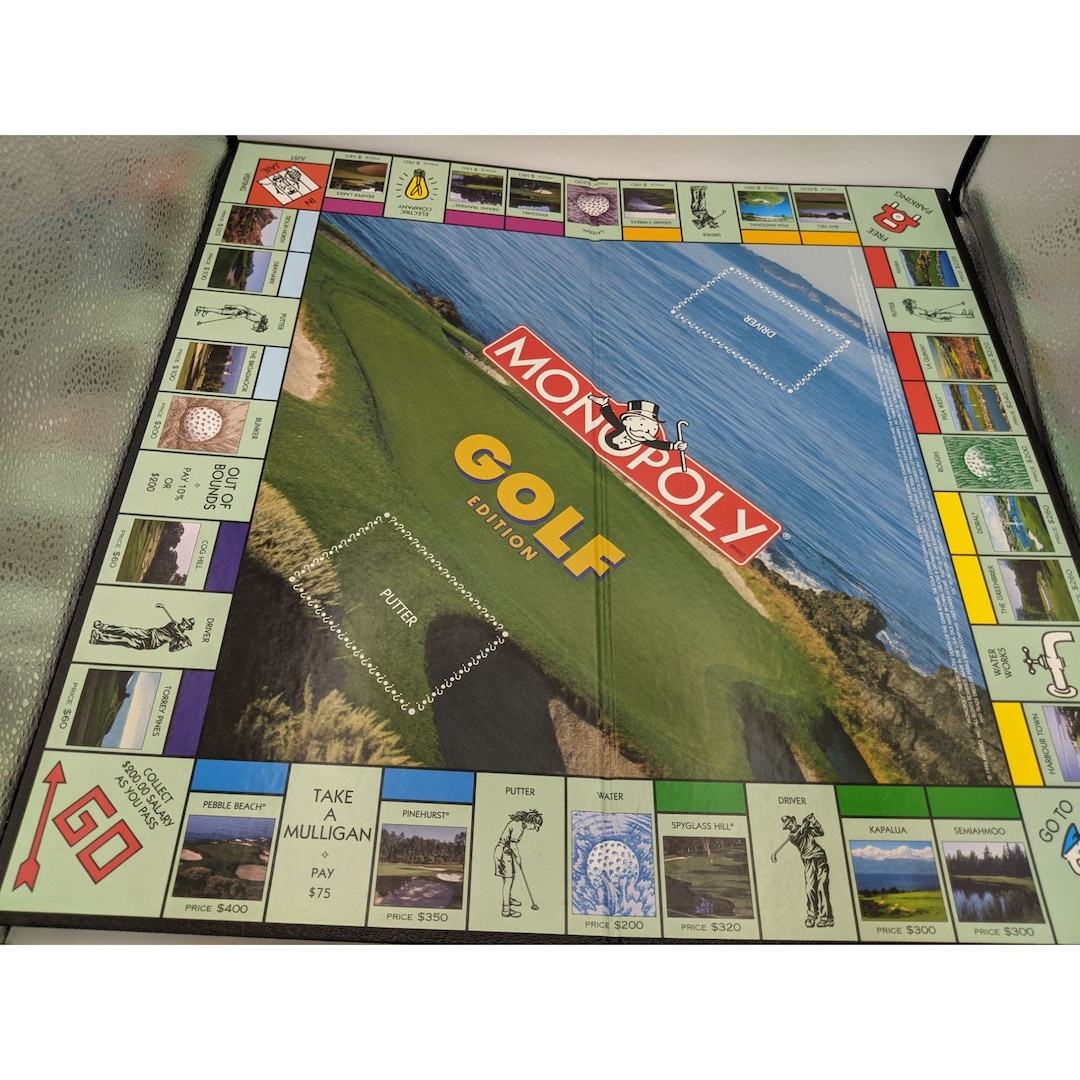 Vintage 1998 Monopoly Golf Edition Game Replacement Board - Etsy