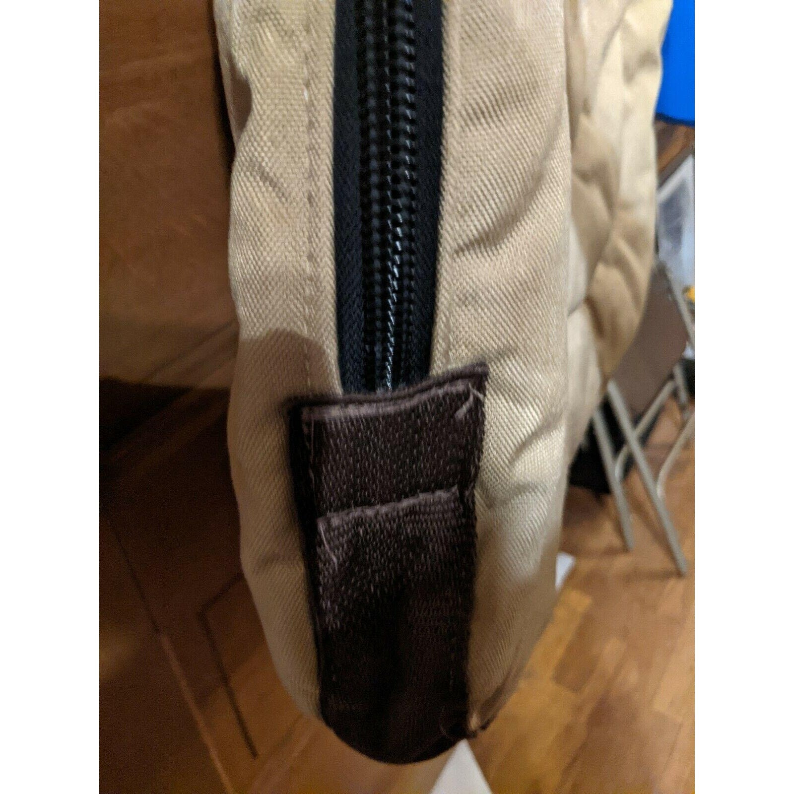 Vintage Hanging Chap Bag or Garment Bag With Zipper Front Tan BMB ZB ...