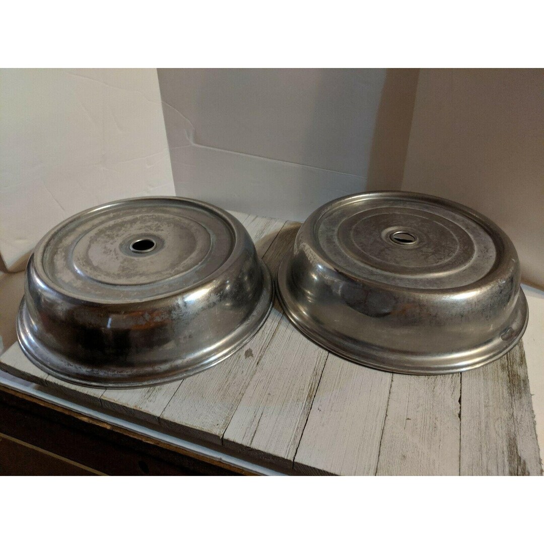 Set of 2 Stainless Steel Plate Cover for 9" Plates 9 3/8" Dia - Etsy