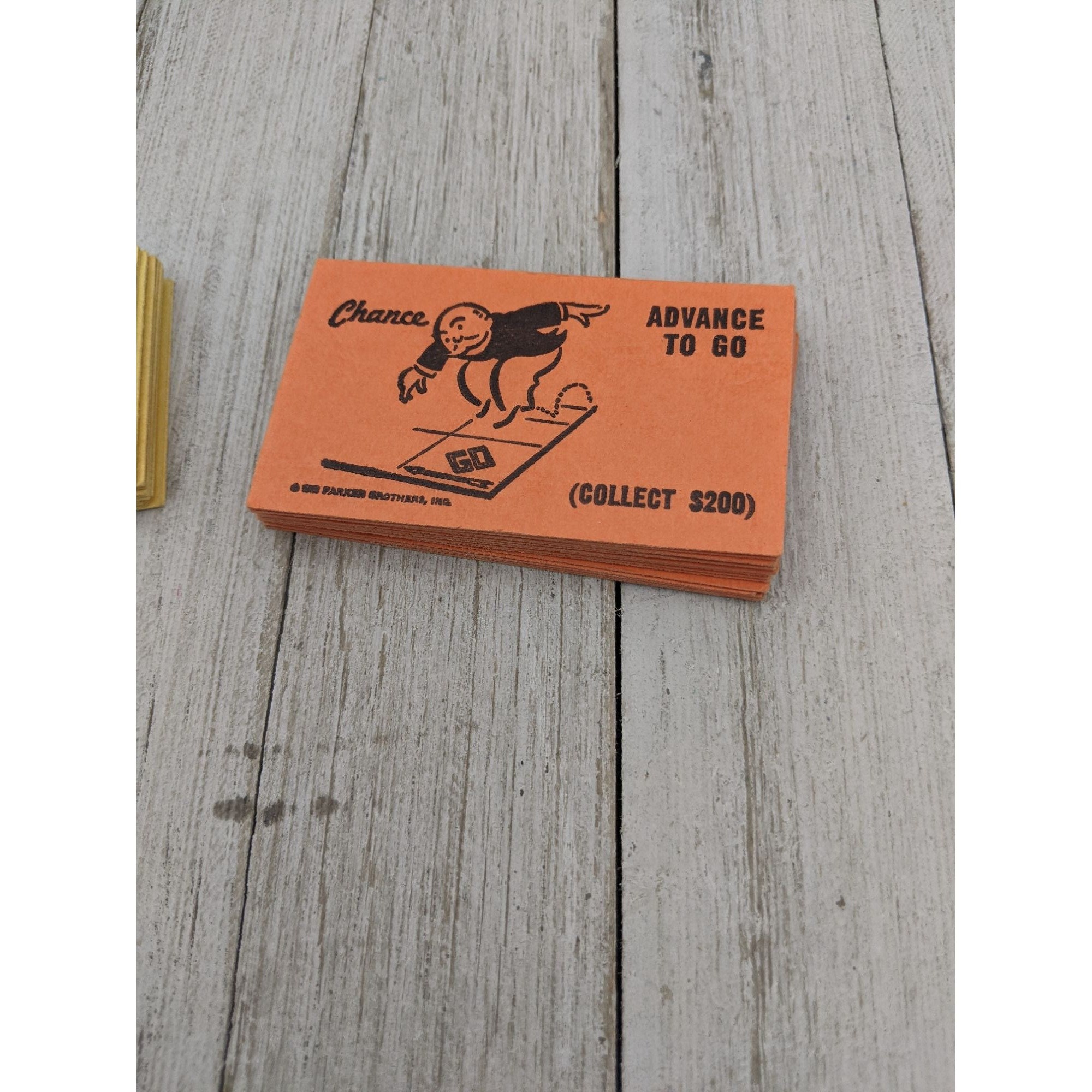 Vintage 1961 Monopoly Replacement Cards Chance Community Chest - Etsy