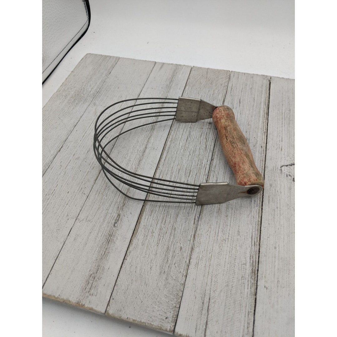 Vintage Androck Wire Dough Pastry Blender Wood Handle - Etsy