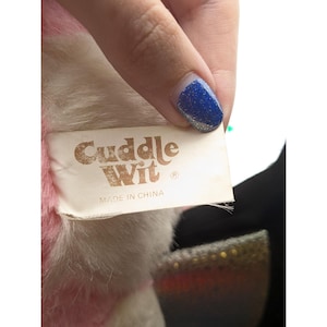 Vintage Cuddle Wit Pink Rabbit With Carrot Stuffed Animal 16" - Etsy