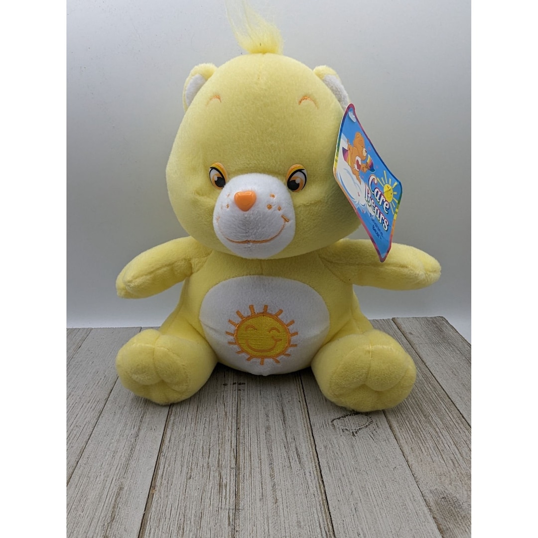 Vintage 2003 Nanco Care Bears Nanco Funshine Bear 10 Plush Sitting Down ...