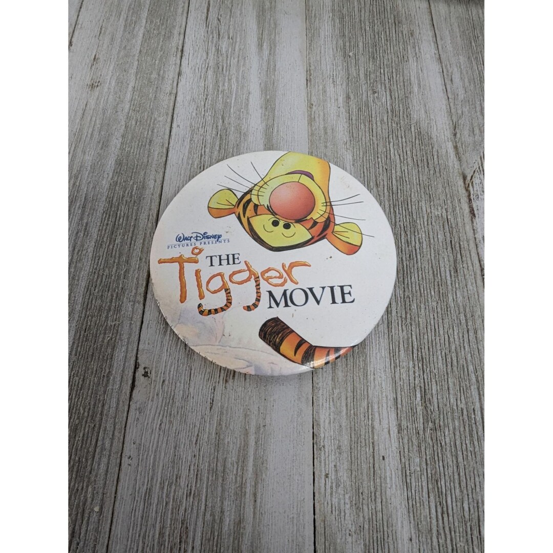 Disneys the Tigger Movie Round Metal Pinback Button Badge - Etsy