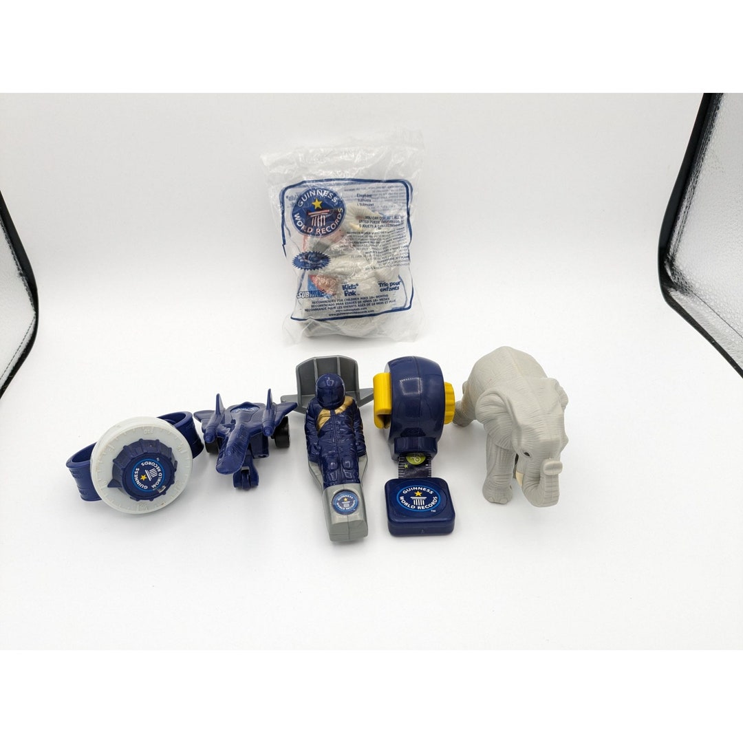 Subway Kids Meal Toys Guinness World Record 2003 Set of 6 - Etsy