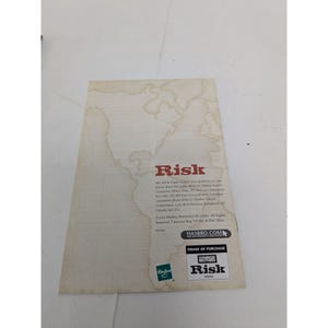 Risk 2003 Board Game Replacement Parts Pieces Instructions - Etsy