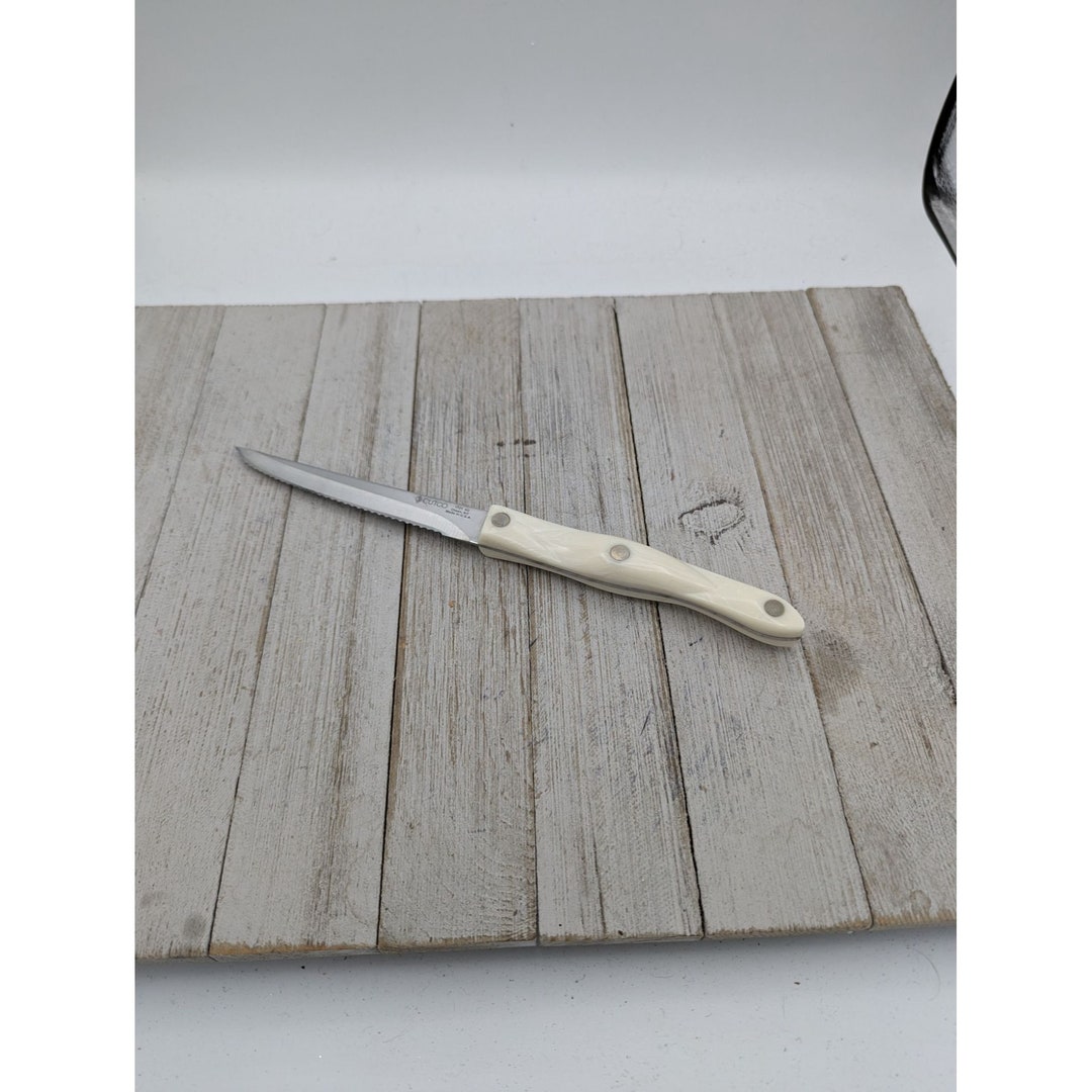 Cutco 1721 KC Pearl White Handle Serrated Trimmer Knife USA - Etsy