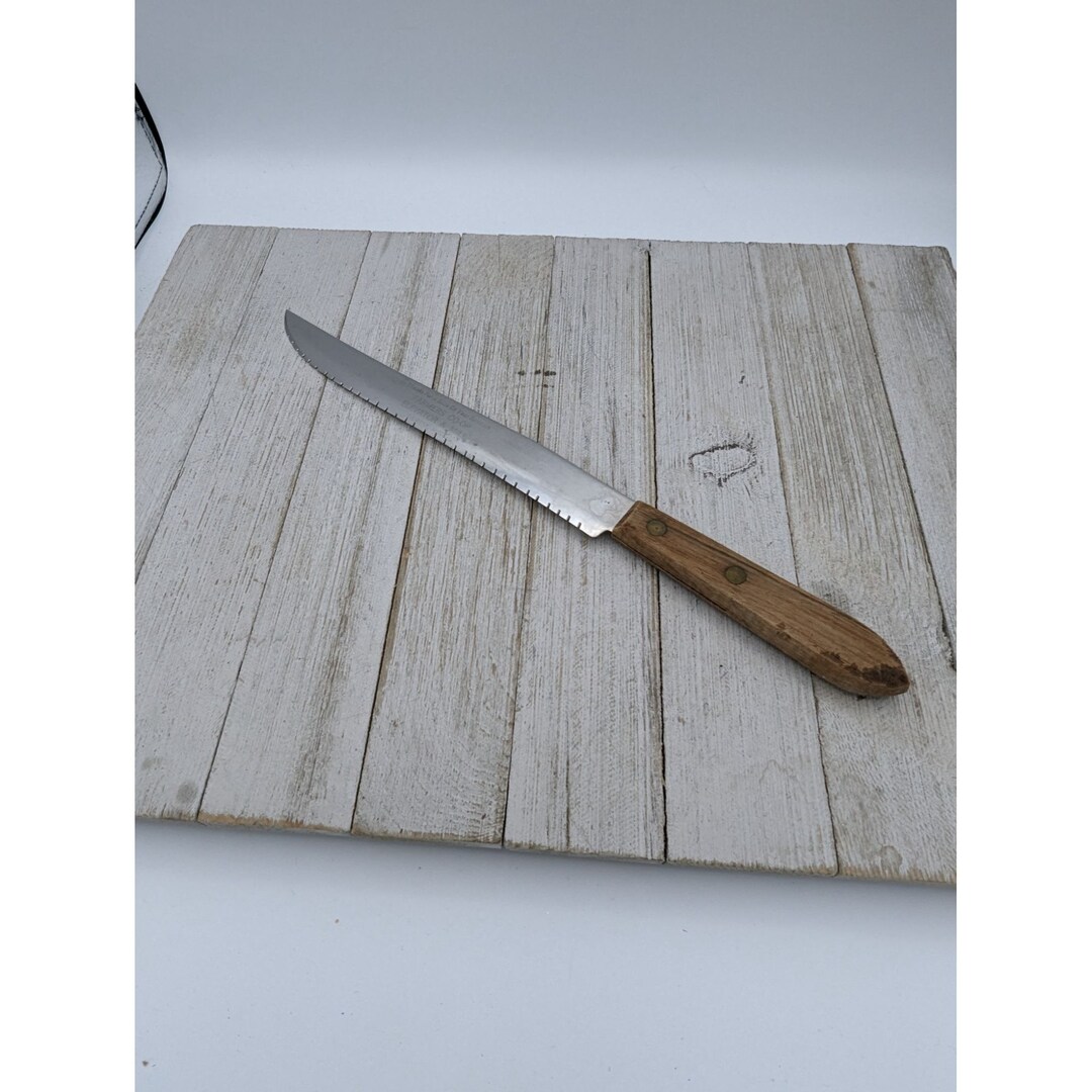 Real Keen Stainless 8 Blade Slicing Knife Wood Handle 12 1/2 - Etsy