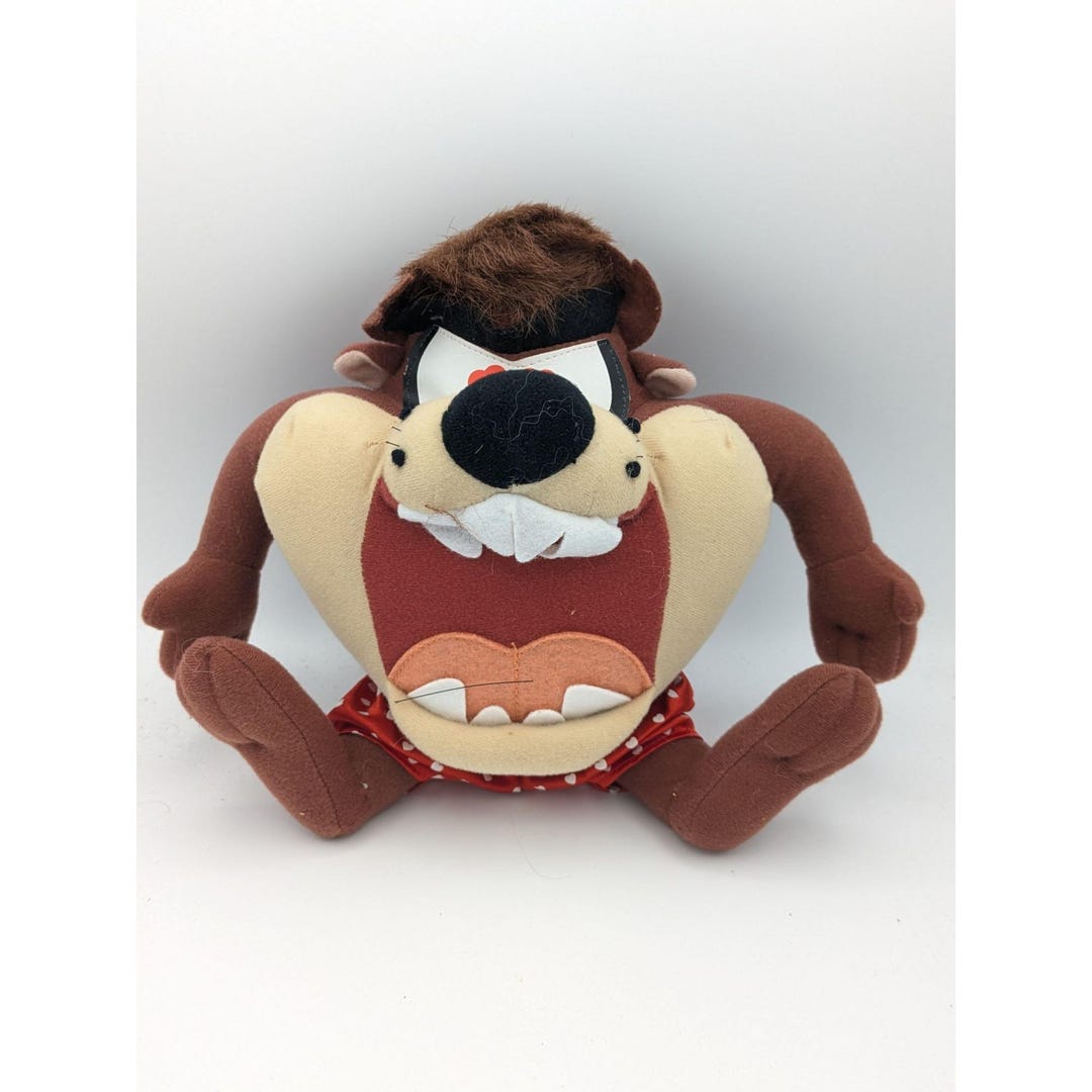 Looney Tunes Ace Taz the Tasmanian Devil Heart Eyes and Boxer Stuffed ...