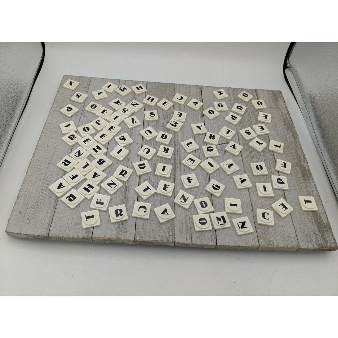 1985 Last Word Board Game Replacement Playing Tile Pieces Only Letters ...