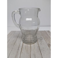 Vintage Pitcher and Glass - Etsy