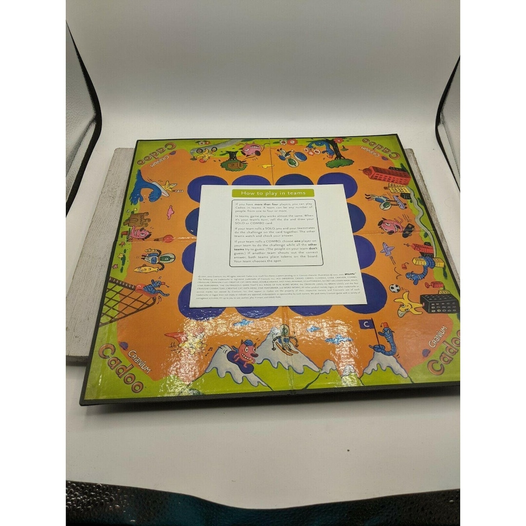 Cranium Cadoo Game 2002 Board Game Instructions Replacement Part Piece ...