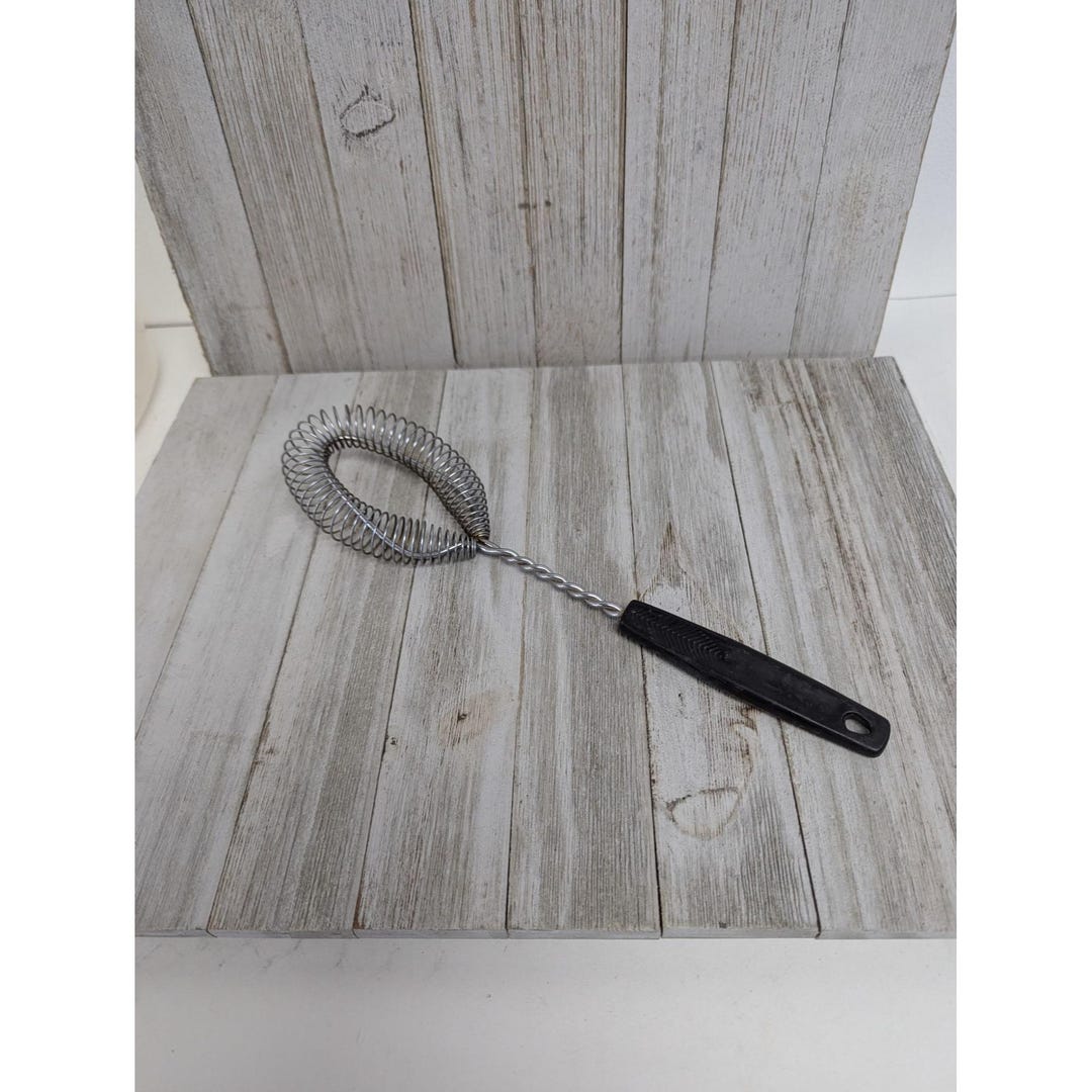 Vintage Coil Whisk Wisk Wire Beater Mixer Metal 12 Black Handle - Etsy