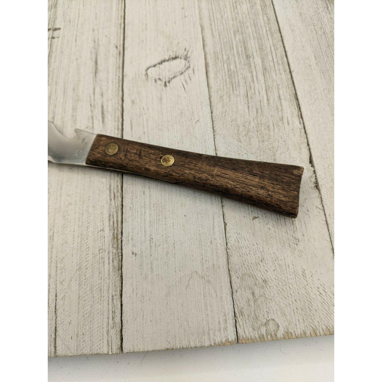 Vegetable Utility All Purpose Carving Slicing Knife Serrated 2 Prongs ...