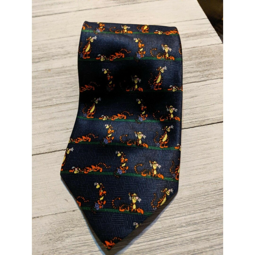 Disney Pooh Tigger Navy Blue Character Necktie 60 - Etsy
