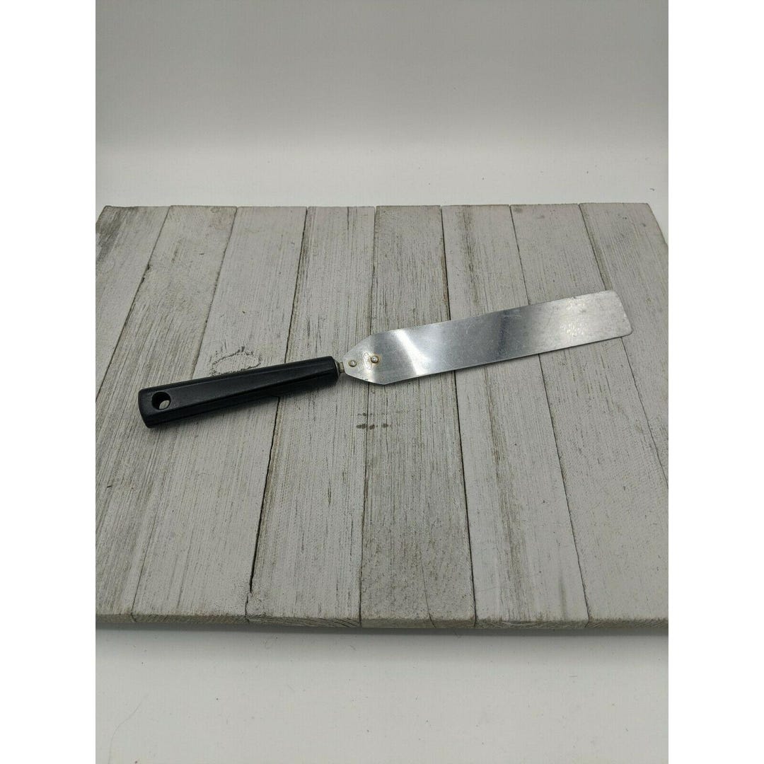 Androck Black Handle Icing Spreader Dessert Spatula 11 1/4" - Etsy