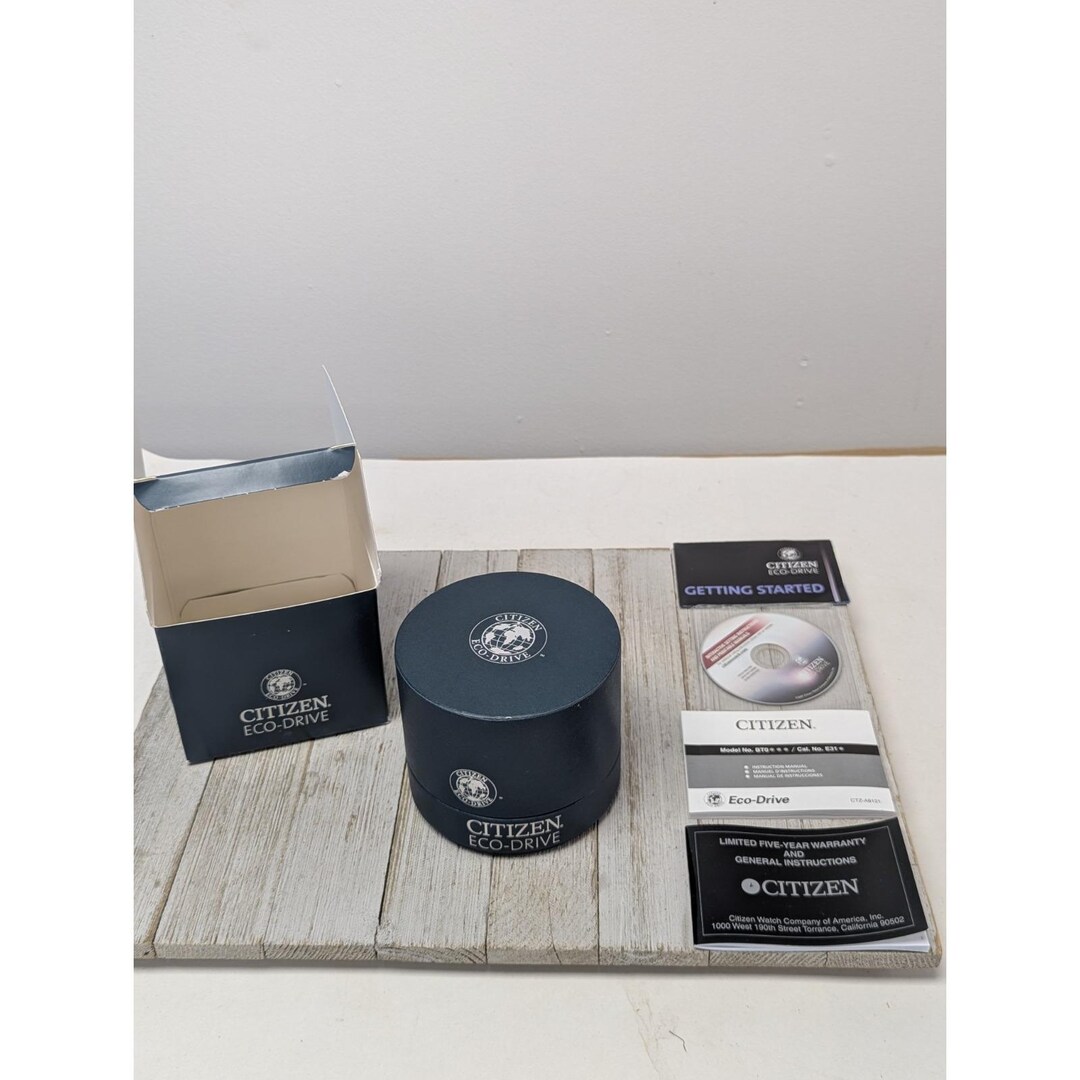 Citizen Eco-drive Watch Box, Manuals, Cd-rom ** NO WATCH ** - Etsy