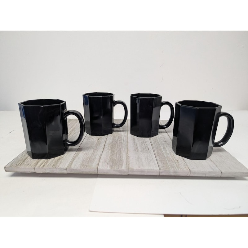Arcoroc France Black Glass - Etsy