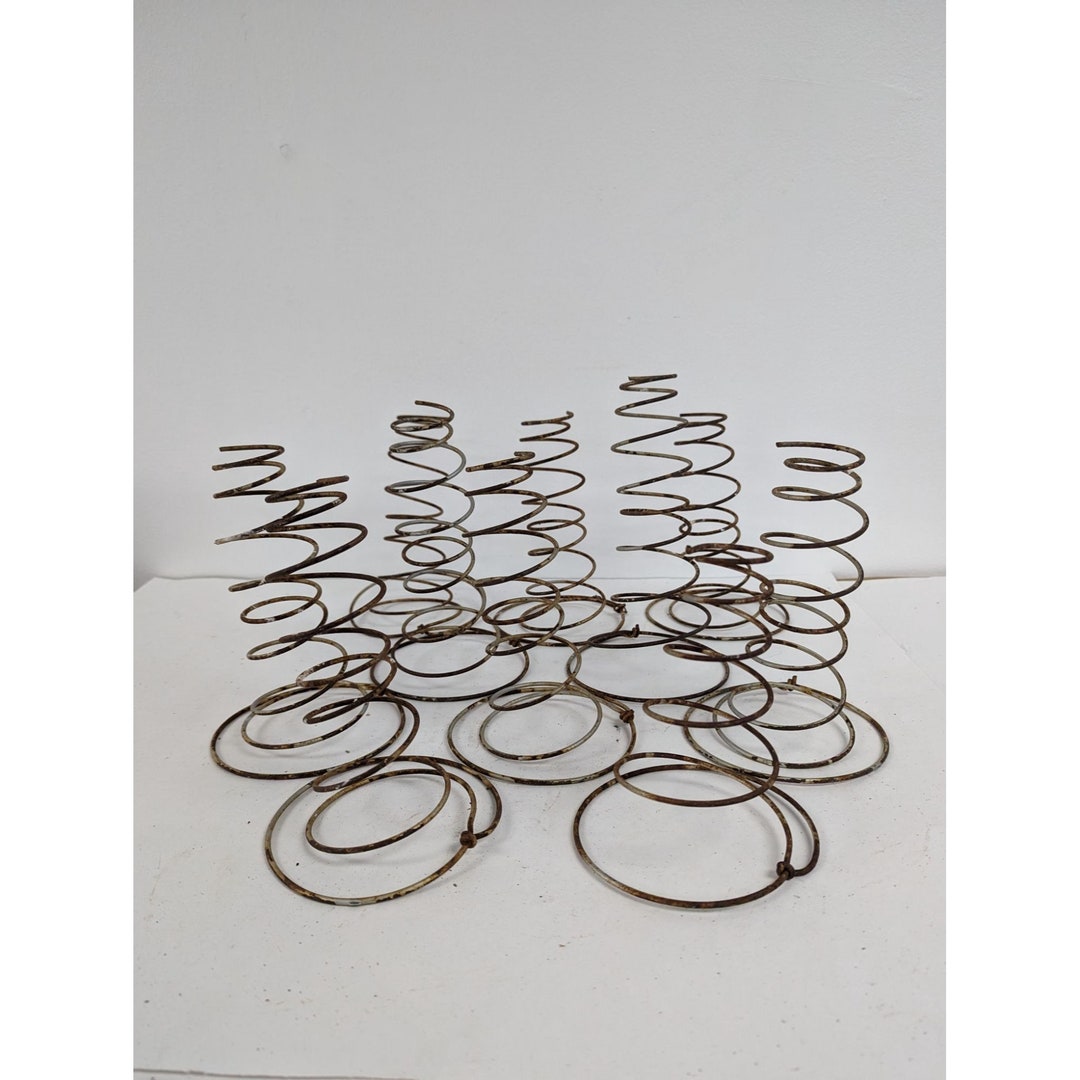 Vintage #4 Tornado Coil Bed Springs Set 10 Rustic Crafting Farmhouse ...
