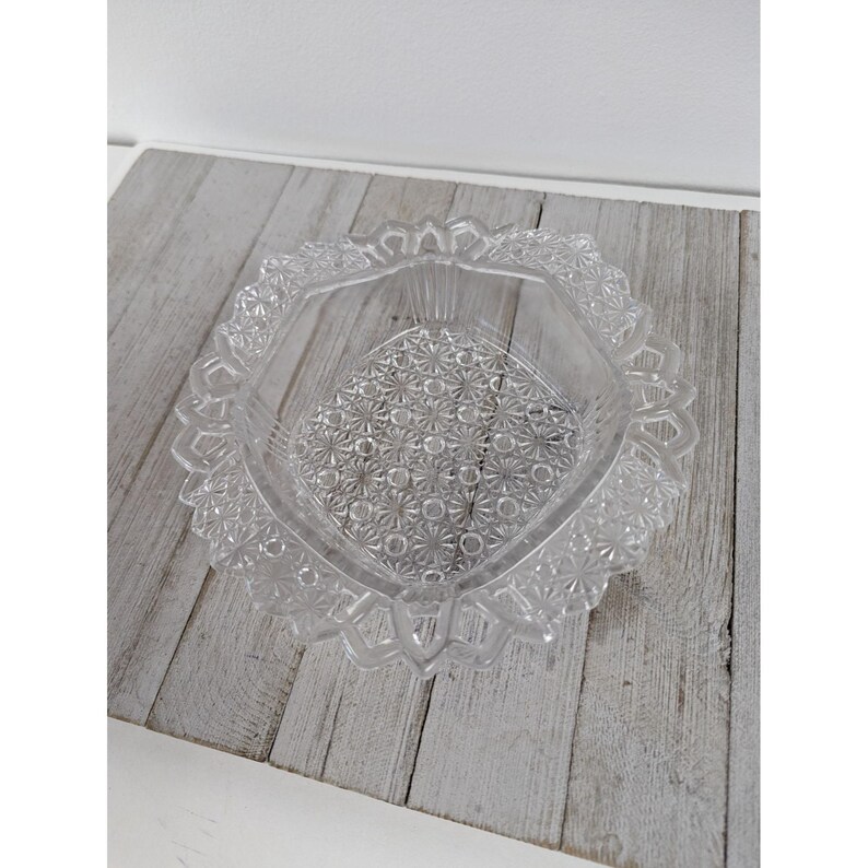 Butter Glass Compote Covered Candy Dish Daisy Button EAPG Bryce Bros ...