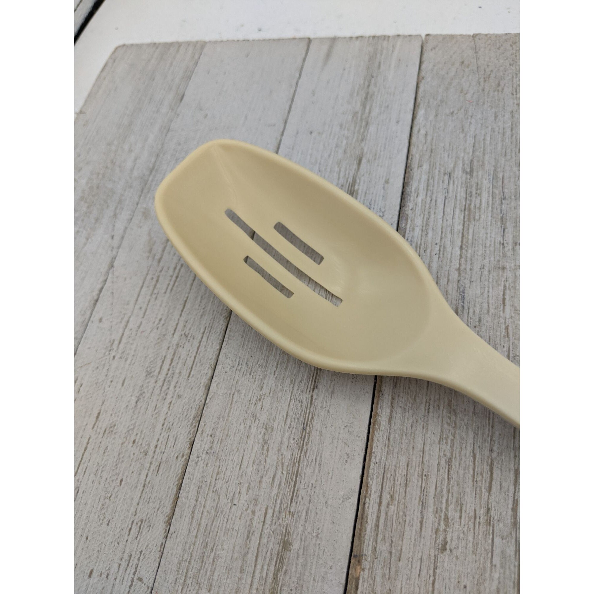 Vintage Lustro Ware Tan Almond Nylon Plastic Slotted Spoon 11 - Etsy