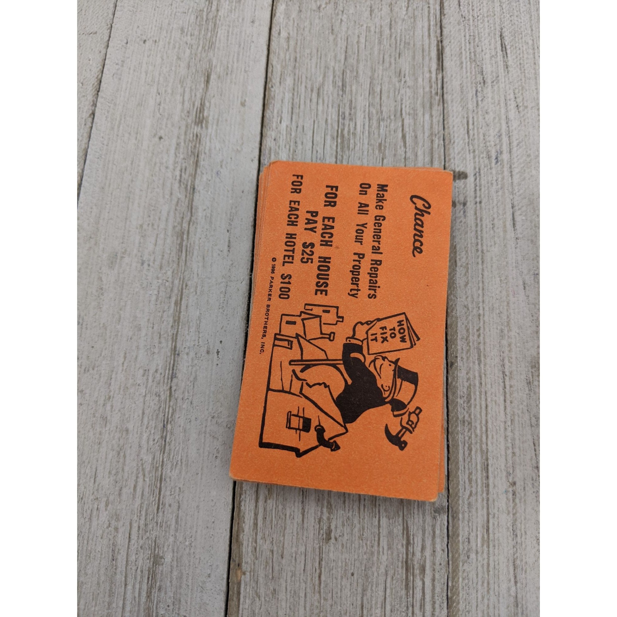 Vintage 1961 Monopoly Replacement Cards Chance Community Chest 2 - Etsy