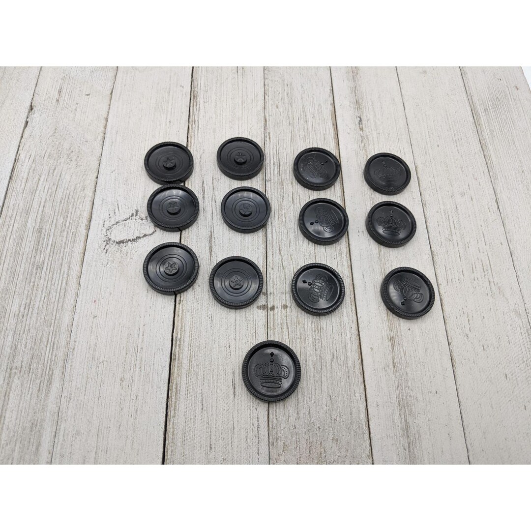 Pressman Replacement Parts Black Plastic Pieces Set of 13 - Etsy