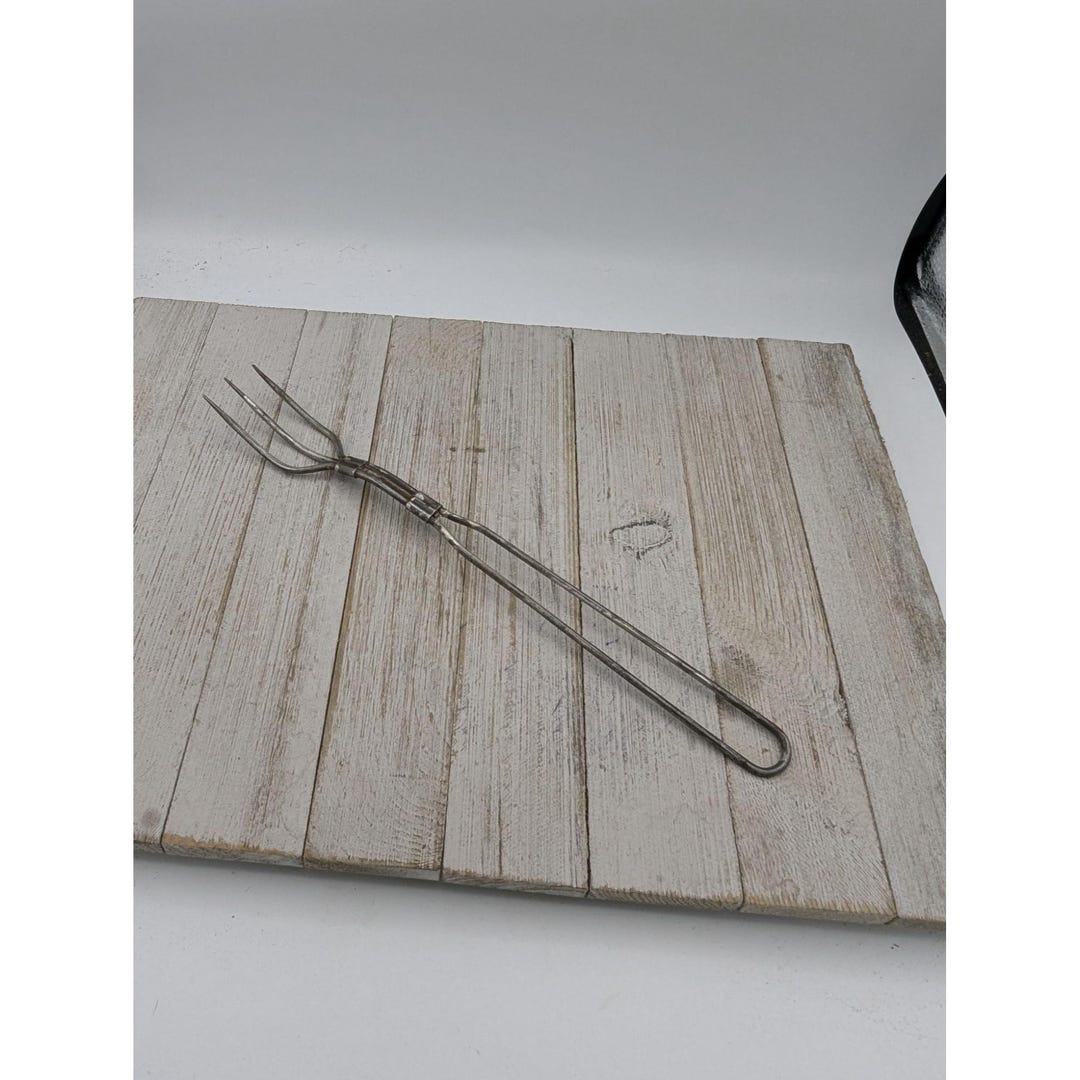 Vintage Wire Meat 3 Prong Turning Fork 12" Metal BBQ - Etsy