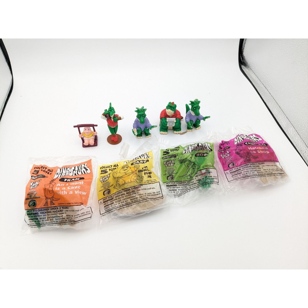 SUBWAY Kids Pak Meal Dinosaur Toys 1995 Set of 9 - Etsy