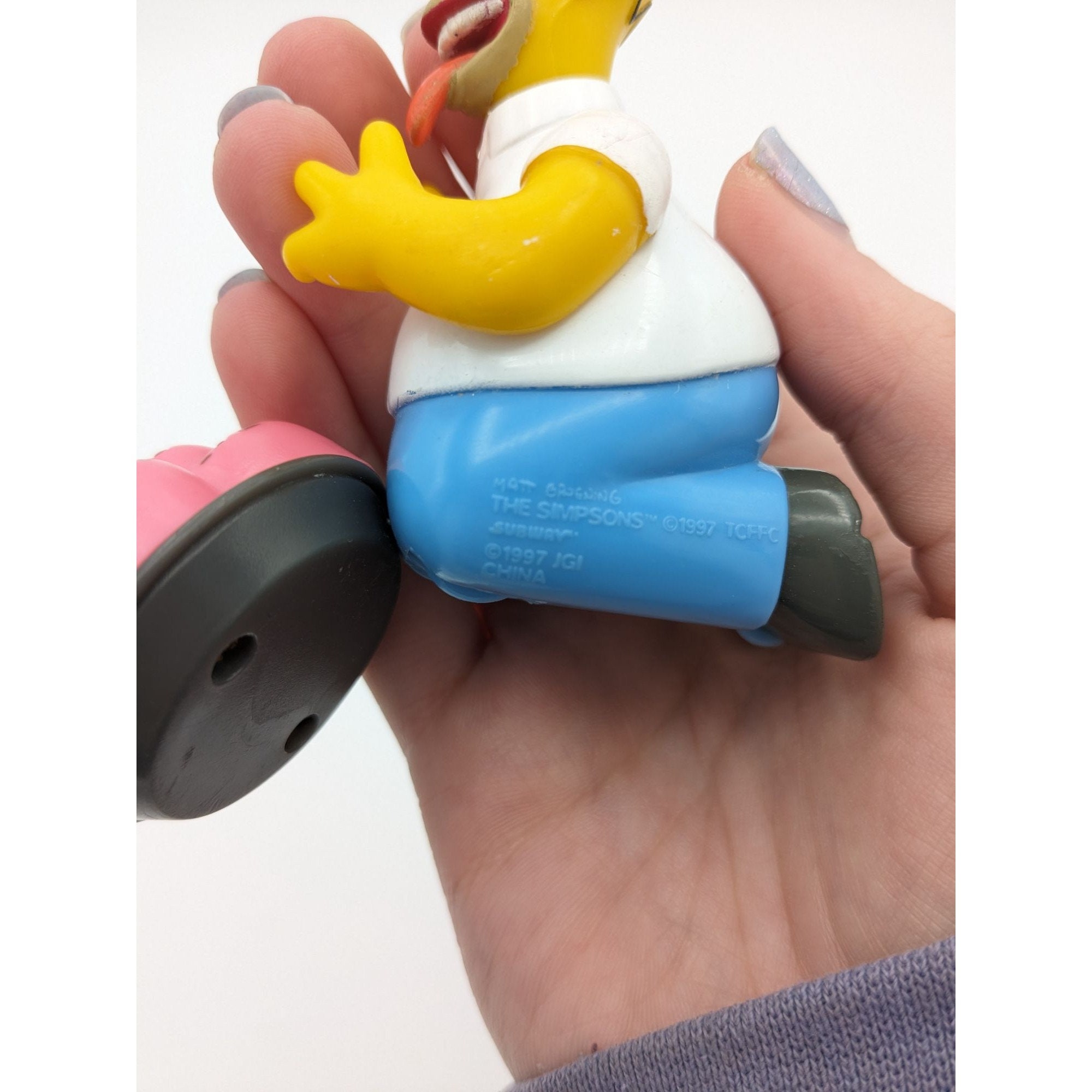 SUBWAY Kids Pak Meal the Simpsons Toys 1997 Set of 2 - Etsy