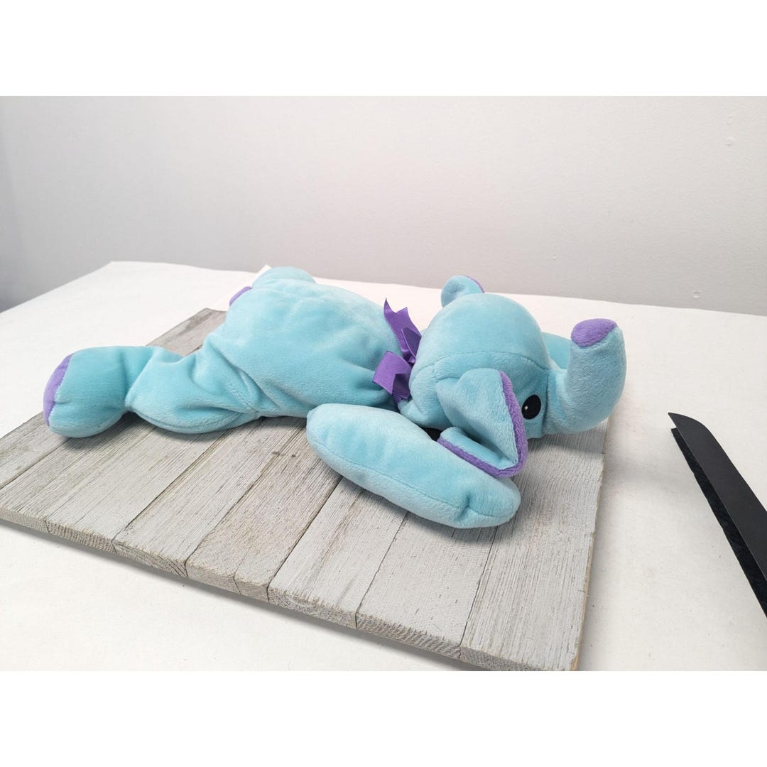 Ty Pillow Pals Squirt 15” Elephant Plush Stuffed Animal Aqua Blue ...