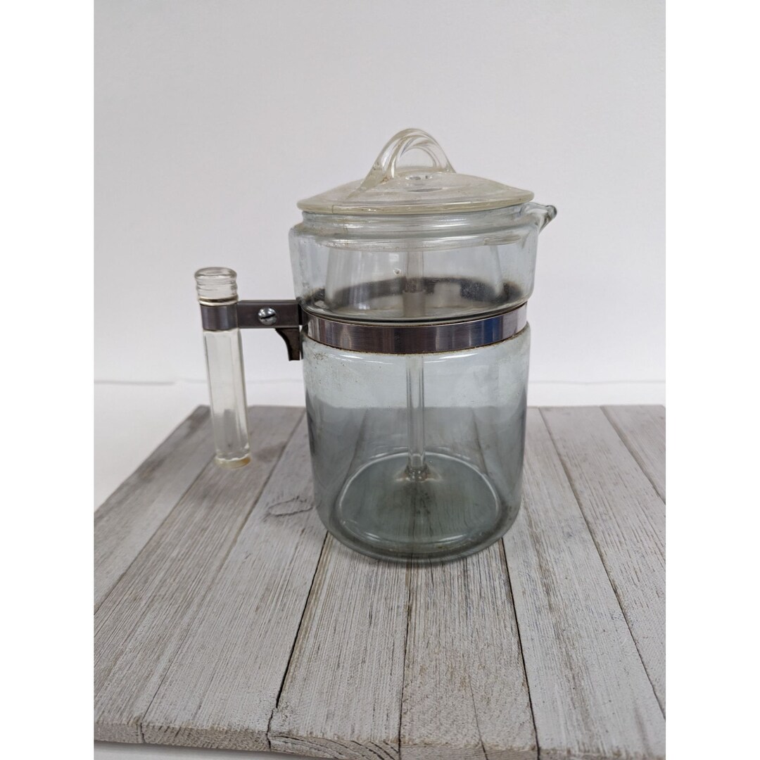 Vintage Pyrex 7826-B Glass 6 Cup Percolator Coffee Pot Blue - Etsy