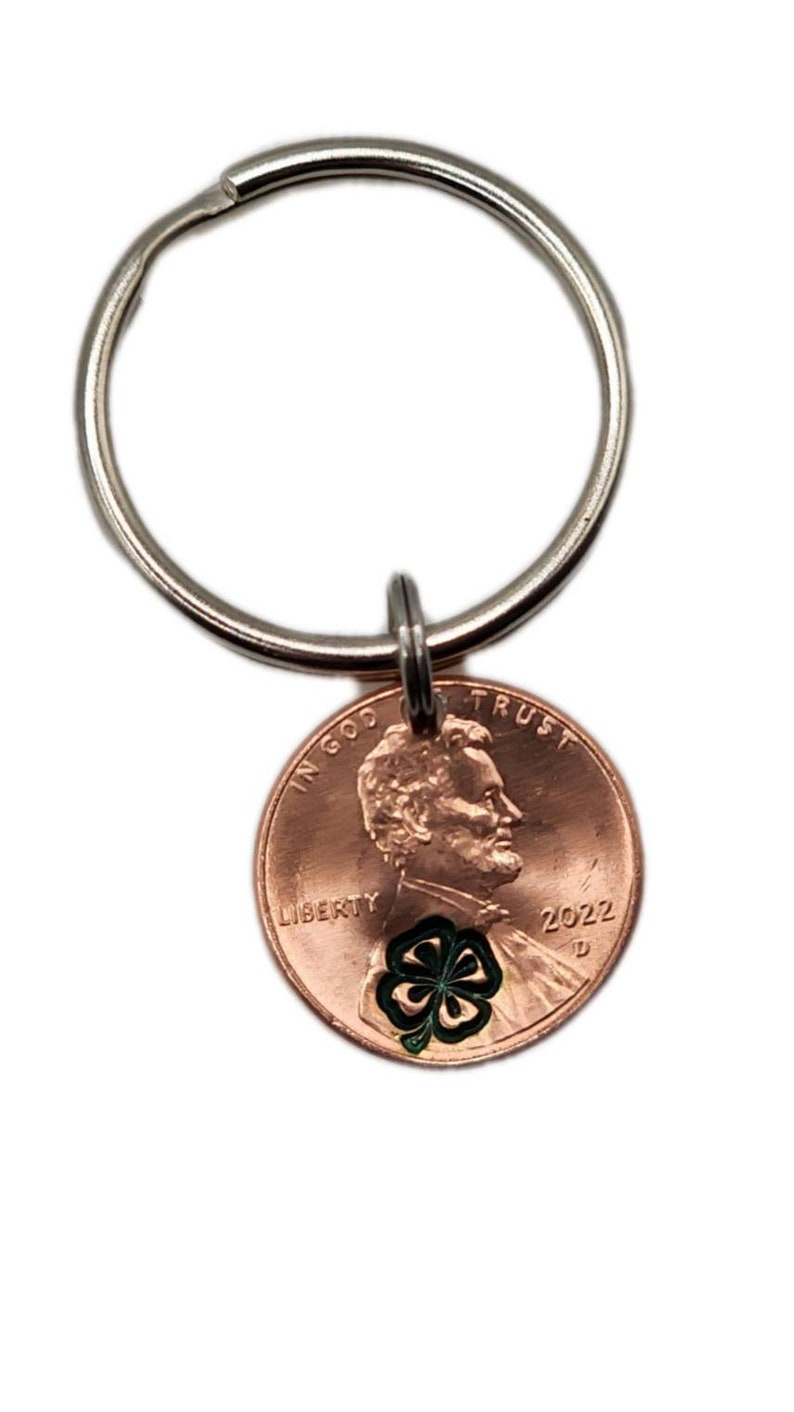 Lucky Penny Keychain Lucky Penny Gift Penny Keychain Lucky - Etsy